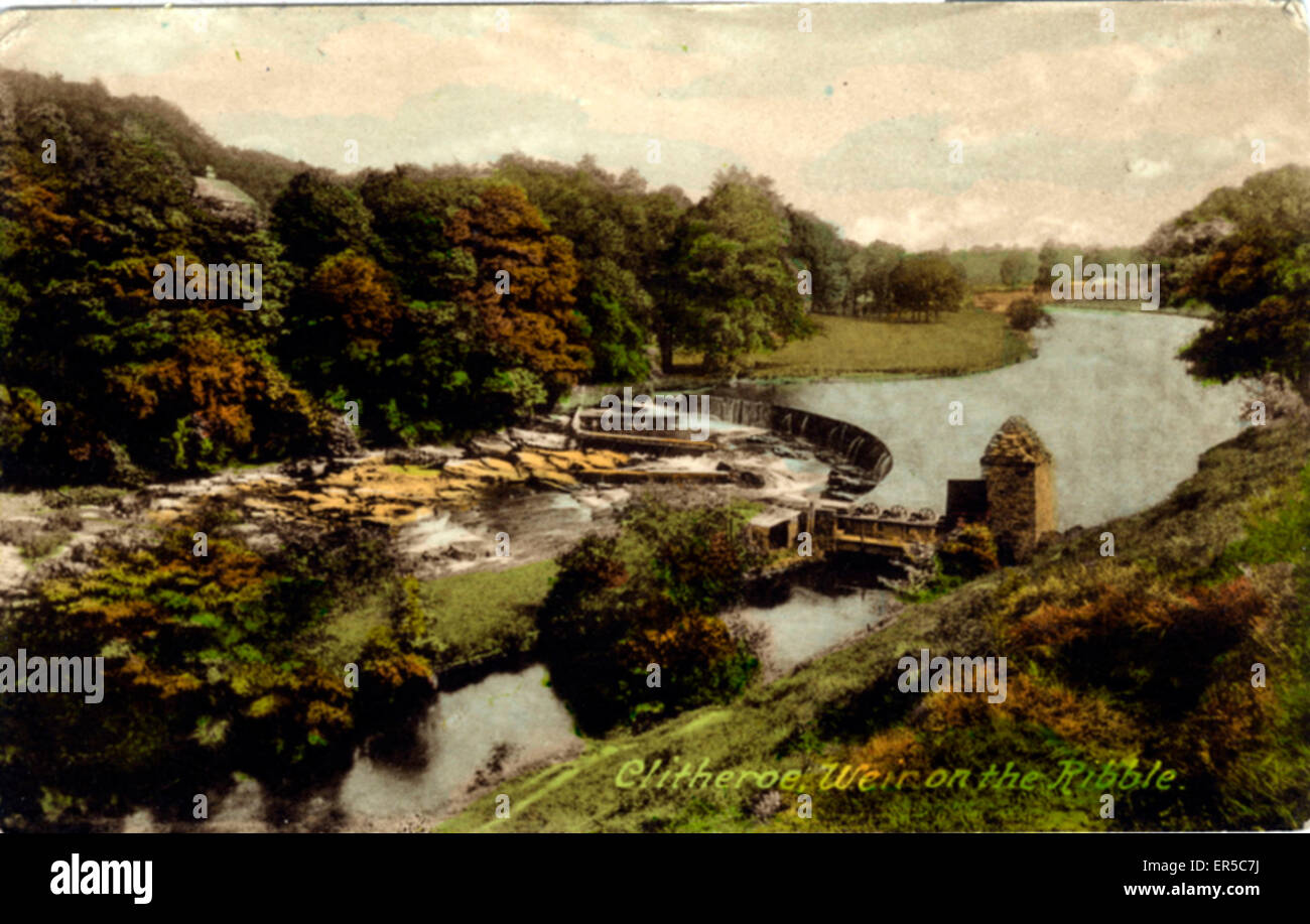 River Ribble, Clitheroe, Lancashire Stock Photo - Alamy