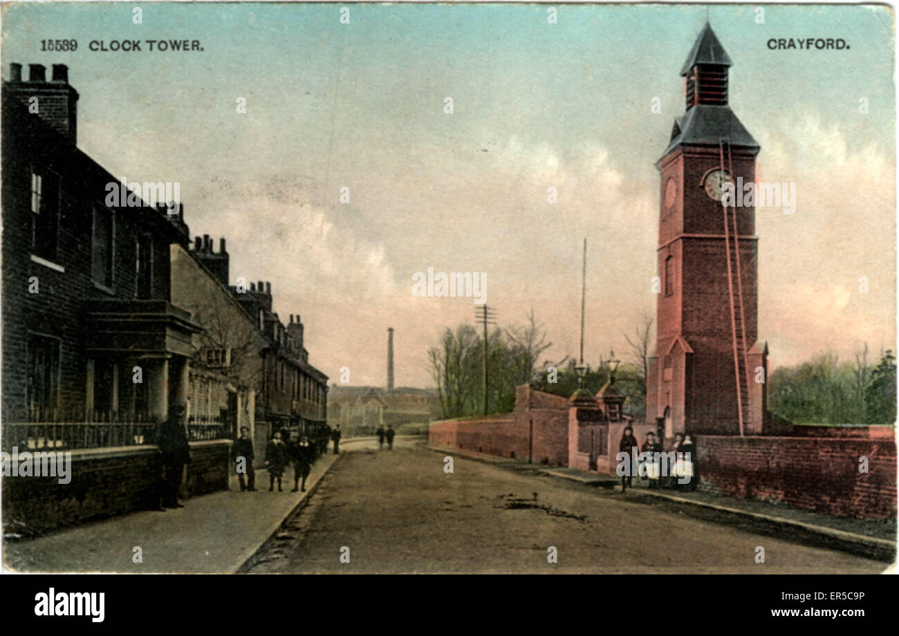 The Clock Tower, Crayford, Kent Stock Photo - Alamy