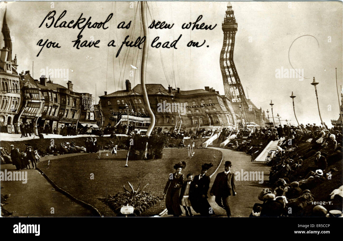 Comic Photograph, Blackpool, Lancashire Stock Photo - Alamy