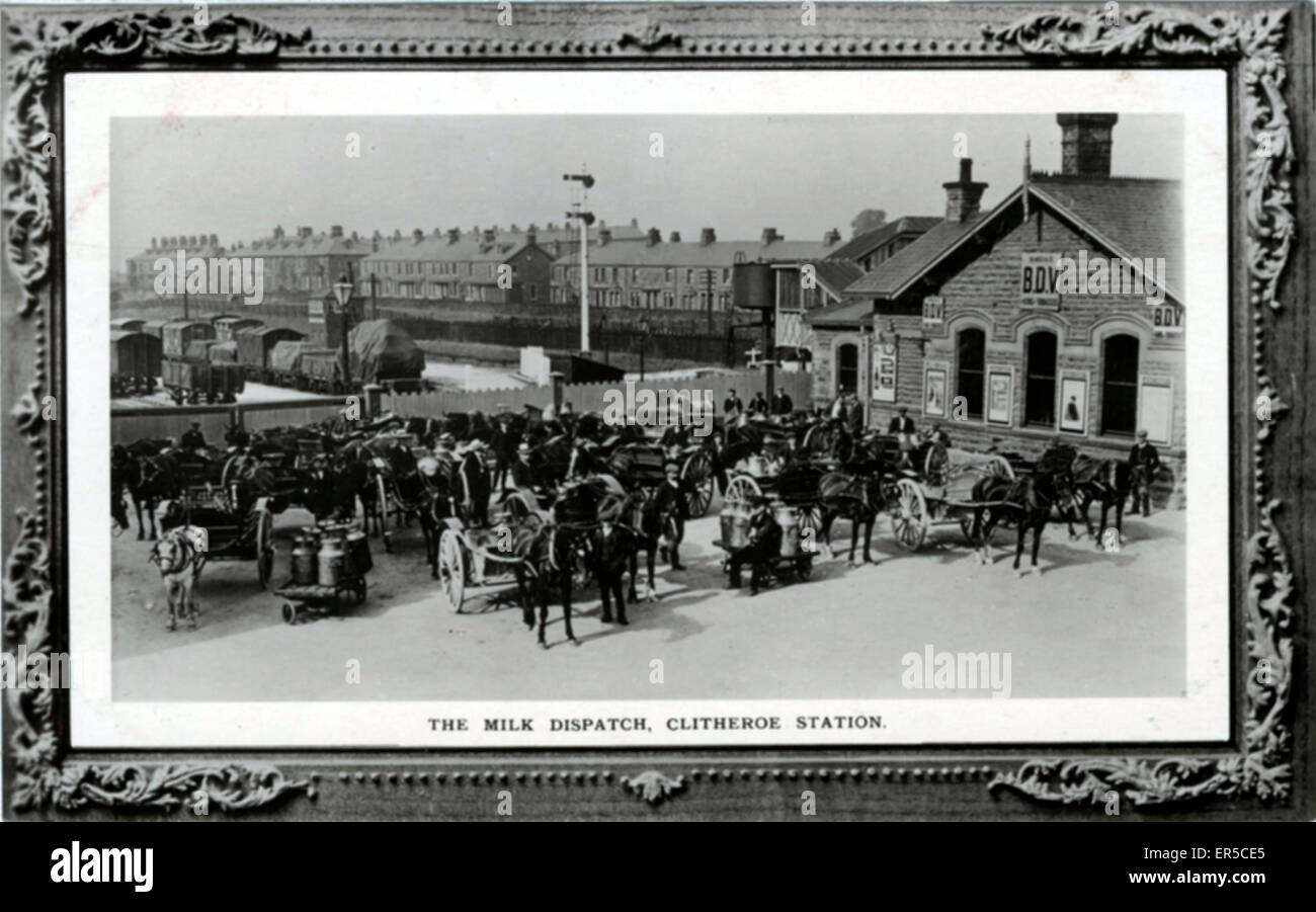 The Railway Station, Clitheroe, Lancashire Stock Photo - Alamy