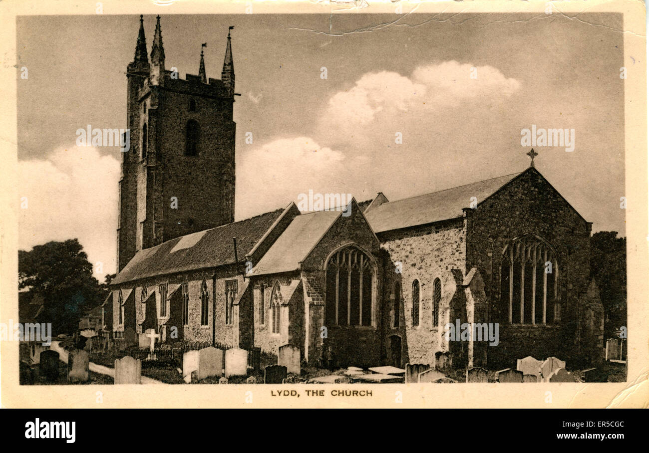 The Church, Lydd, Kent Stock Photo - Alamy
