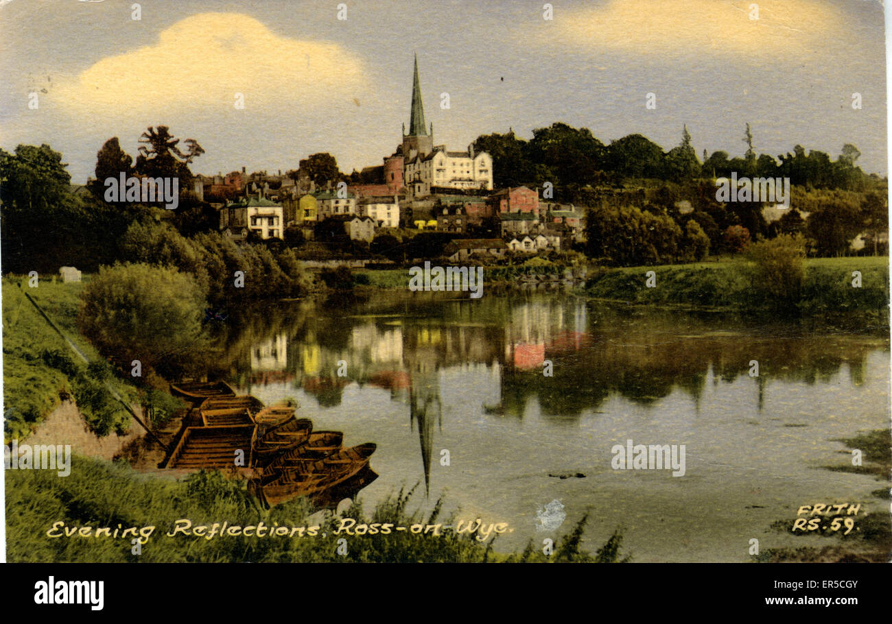 The Town & River, Ross-on-Wye, Herefordshire Stock Photo - Alamy