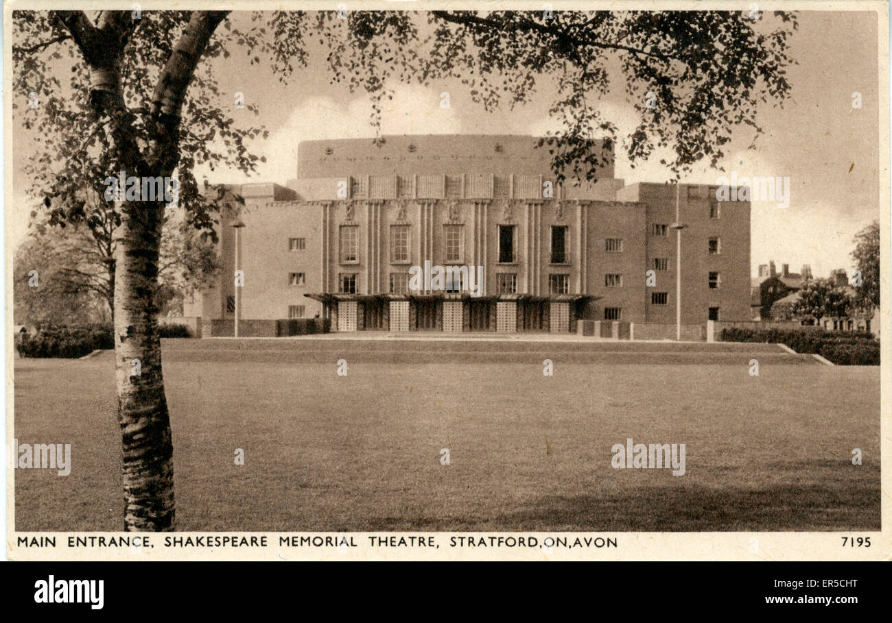 Shakespeare Memorial Theatre, Stratford-upon-Avon Stock Photo - Alamy