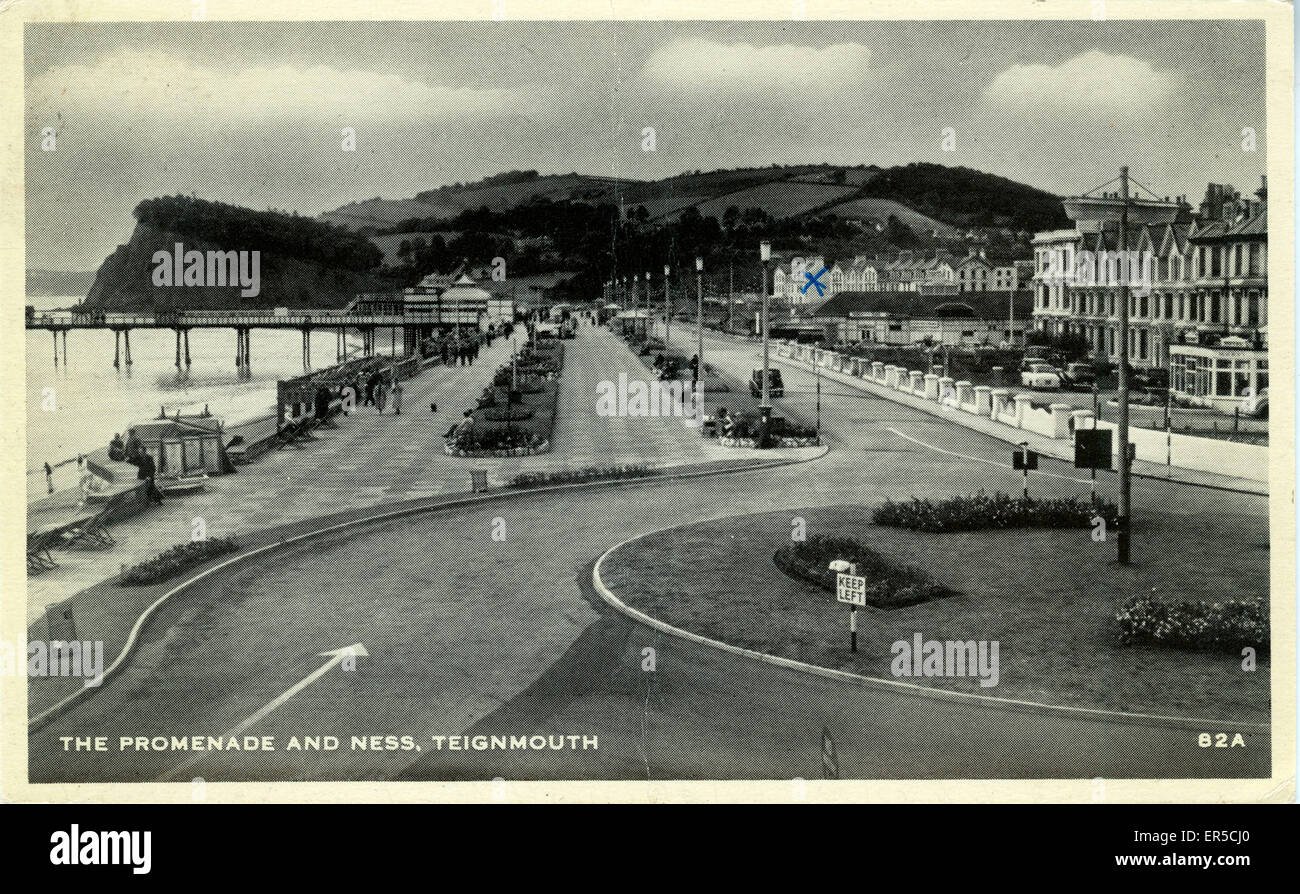 The Promenade & Ness, Teignmouth, Devon Stock Photo - Alamy