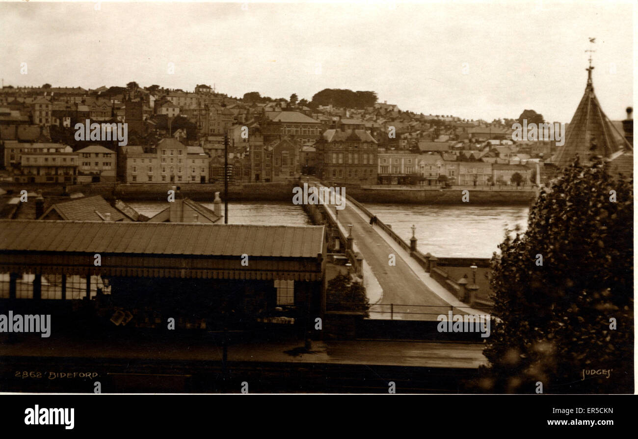 Railway Station, Bideford, Devon Stock Photo - Alamy