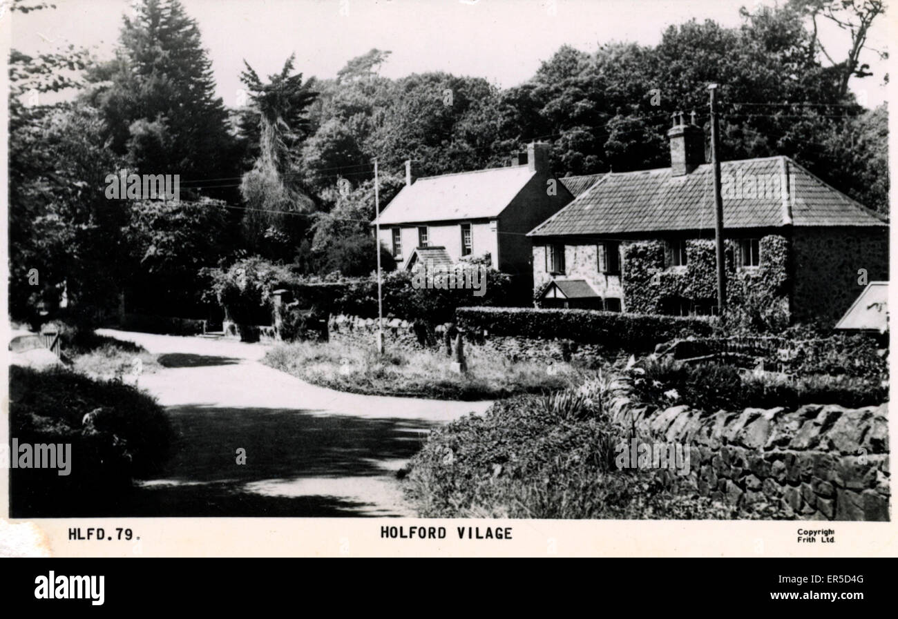 The Village, Holford, Somerset Stock Photo - Alamy