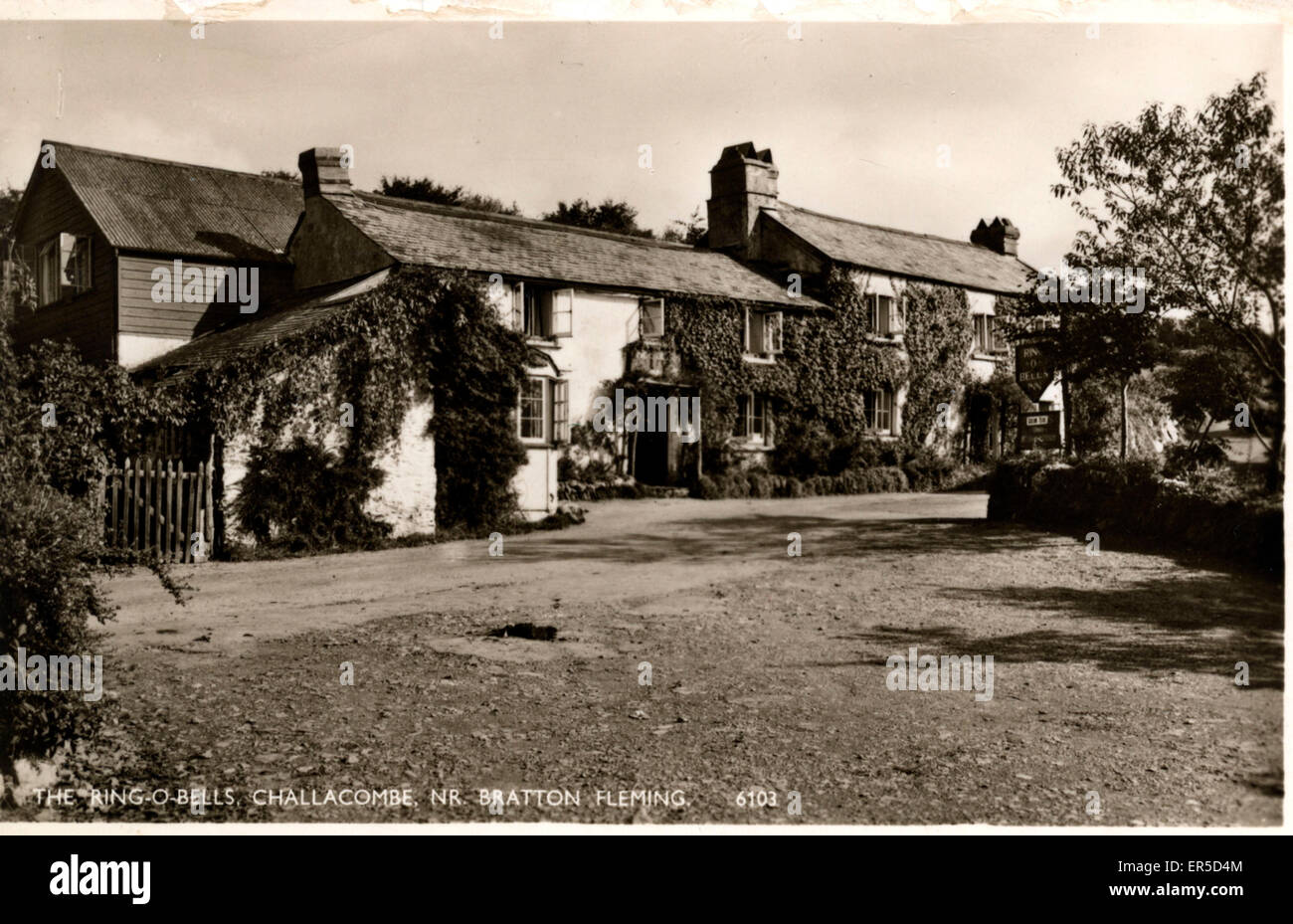 Ring o Bells Inn, Challacombe, Devon Stock Photo - Alamy