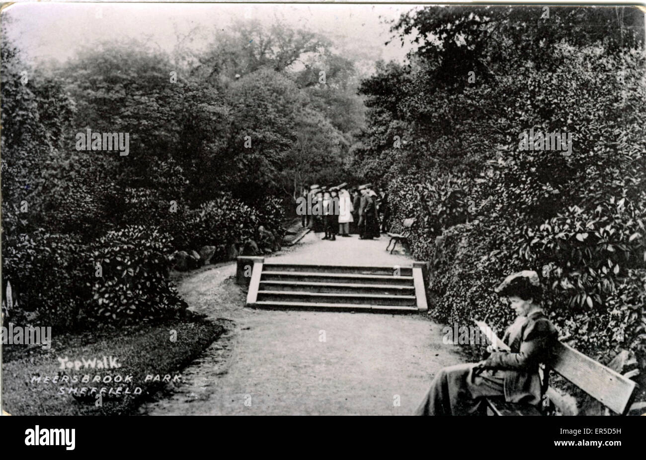 Meersbrook Park - Top Walk, Sheffield, Yorkshire Stock Photo - Alamy