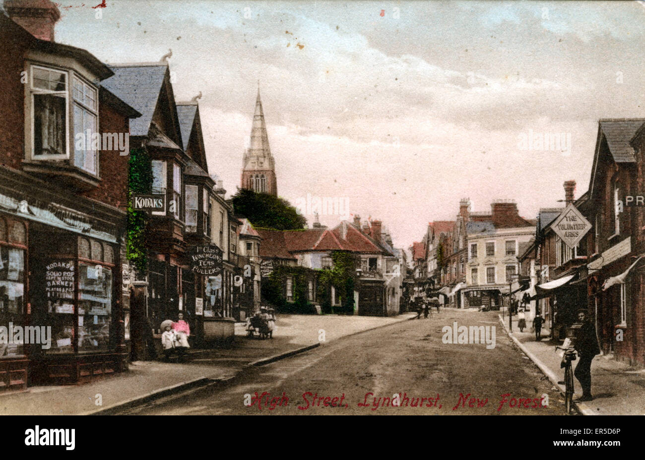 High Street, Lyndhurst, Hampshire Stock Photo - Alamy