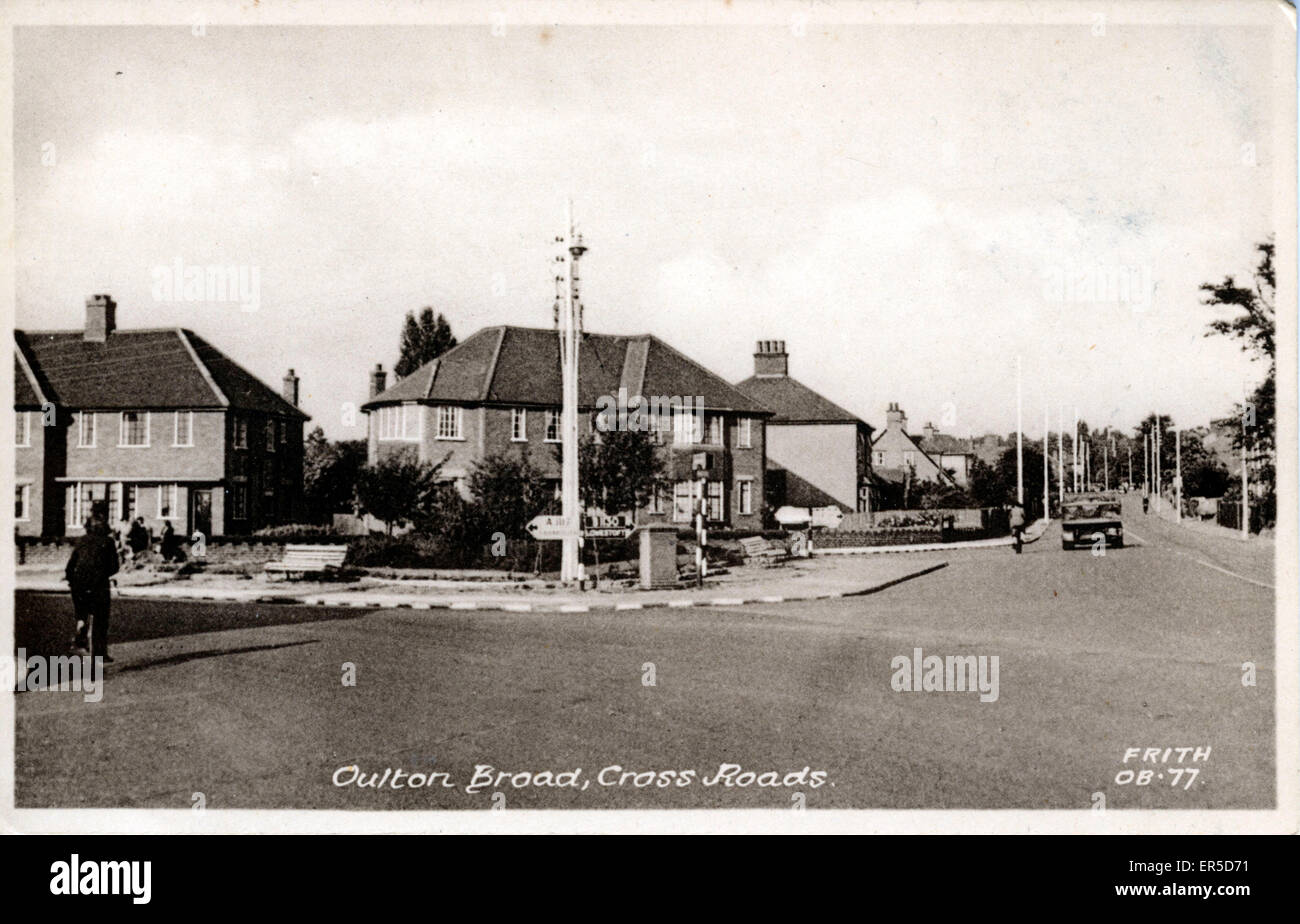 Cross Roads, Oulton Broad, Suffolk Stock Photo - Alamy