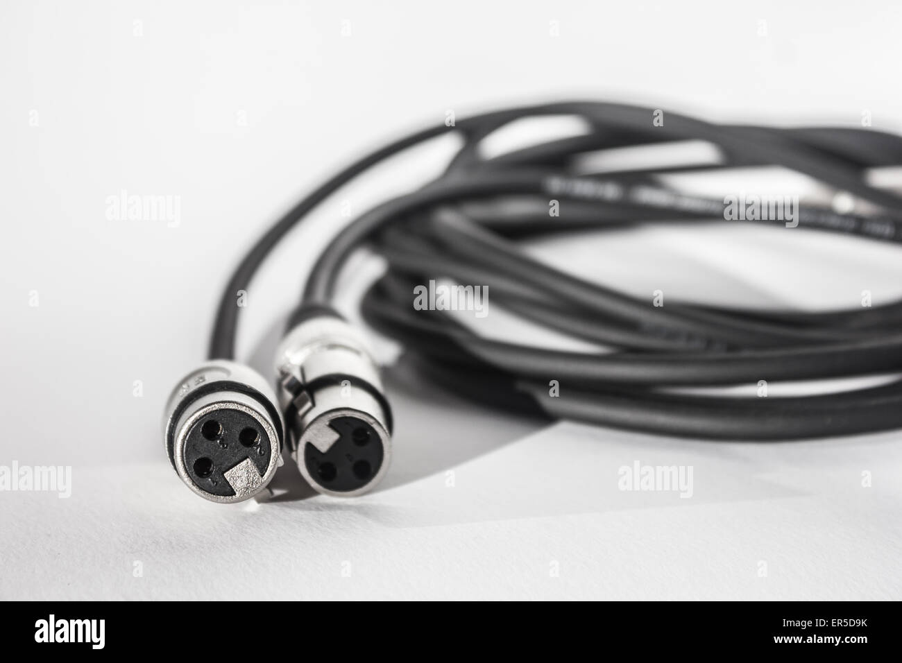 XLR cables and connections details. Poster background Stock Photo - Alamy