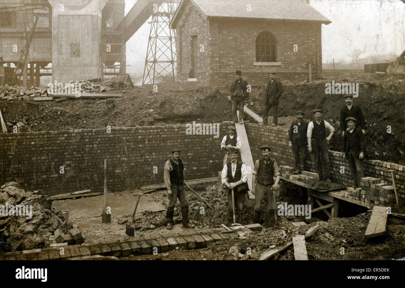 Construction of Colliery Stock Photo - Alamy