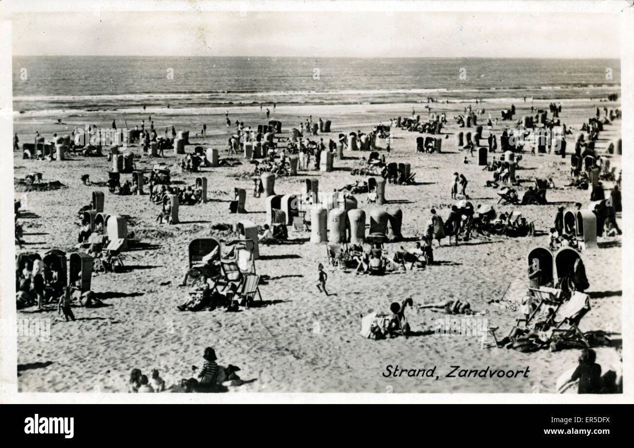 Beach, Zandvoort, North Holland Stock Photo - Alamy