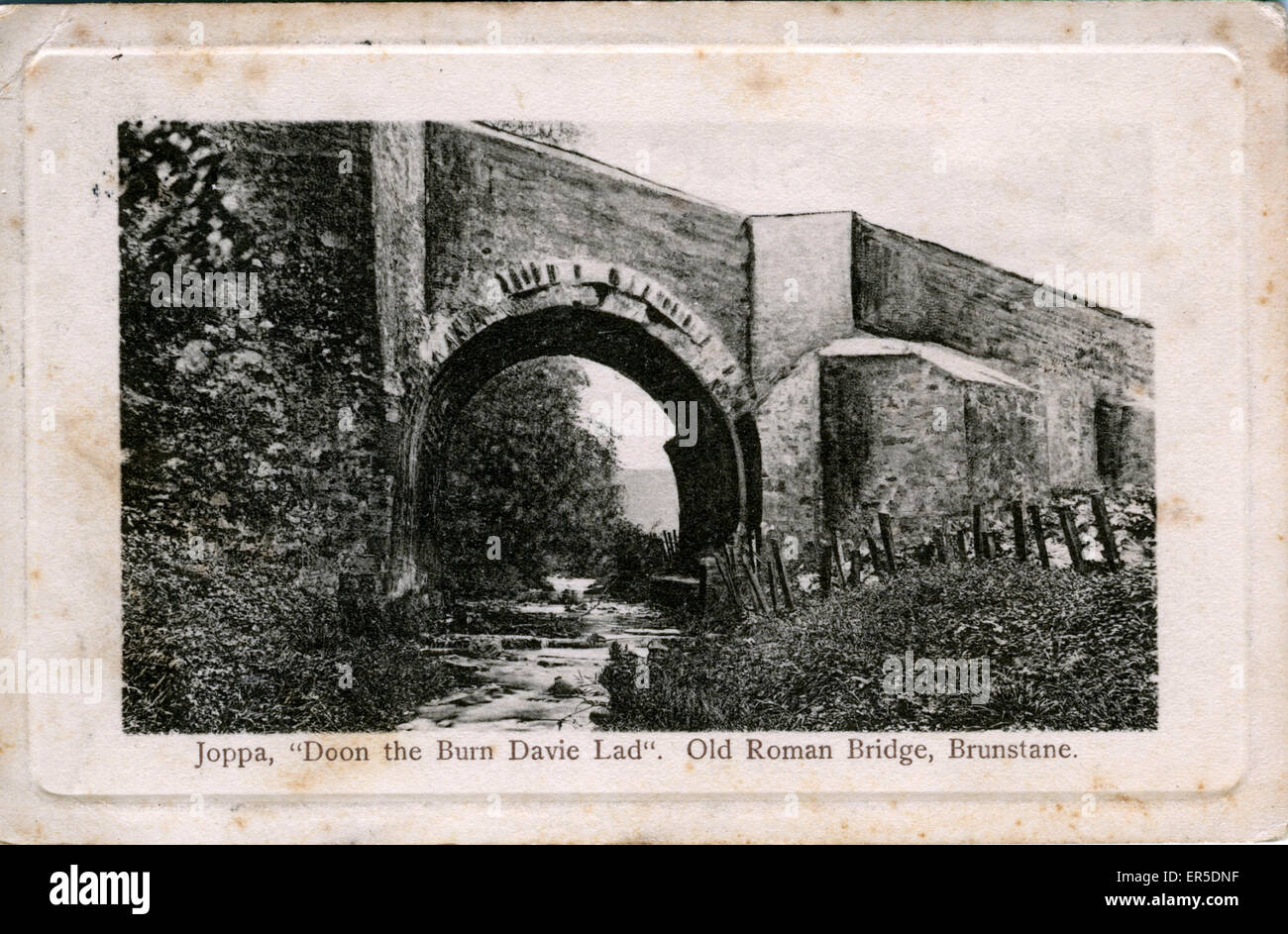 Old Roman Bridge, Brunstane, Midlothian Stock Photo - Alamy