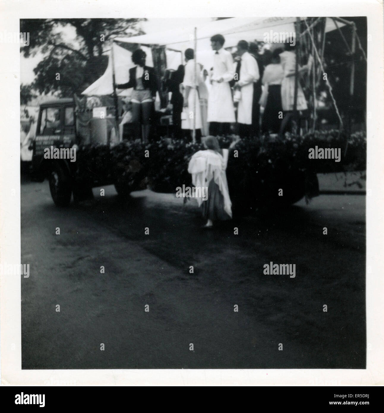 Float in Pageant, Hythe, Hampshire Stock Photo - Alamy