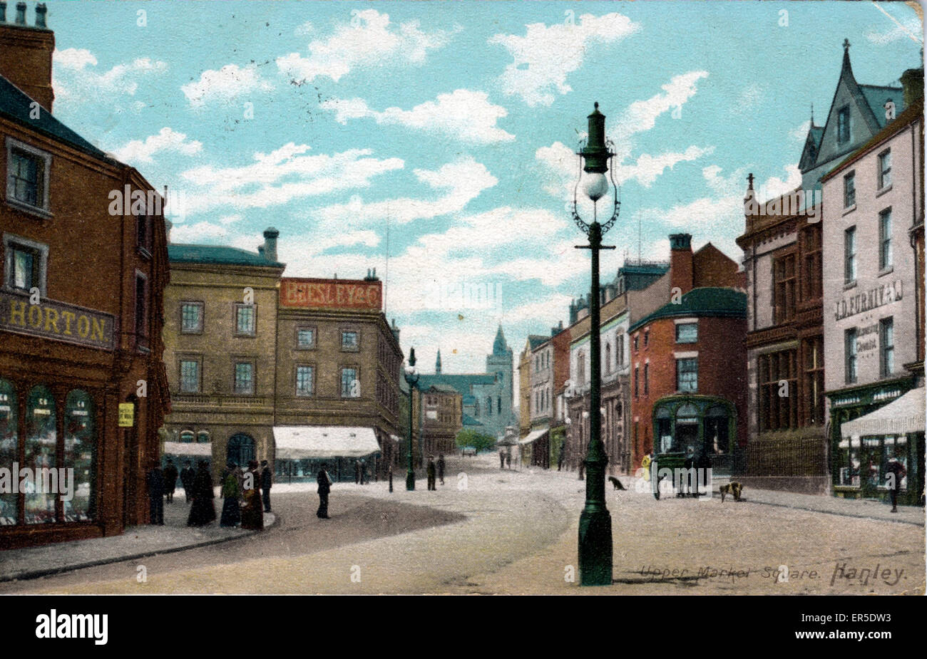 Upper Market Square, Hanley, Staffordshire Stock Photo - Alamy