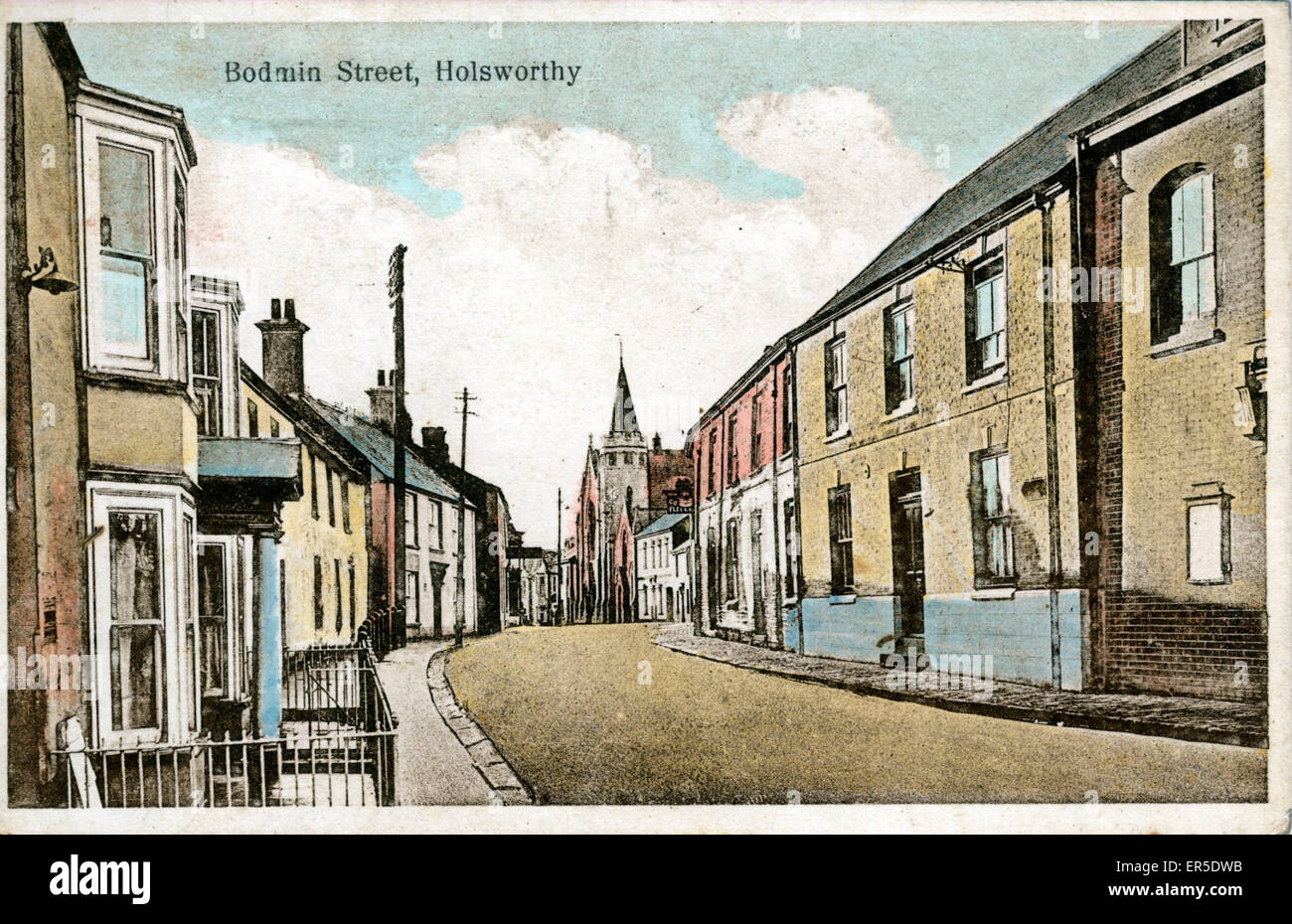 Bodmin Street, Holsworthy, Devon Stock Photo - Alamy