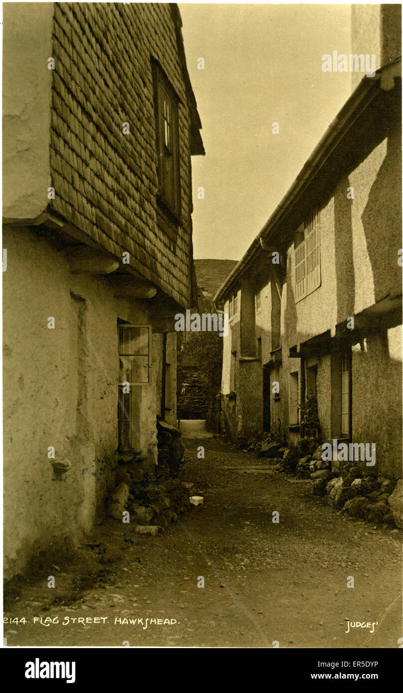Flag Street, Hawkshead, Cumbria Stock Photo - Alamy