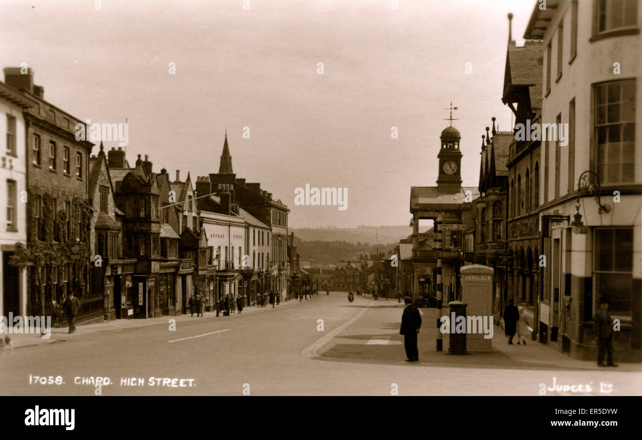 High Street, Chard, Somerset Stock Photo - Alamy