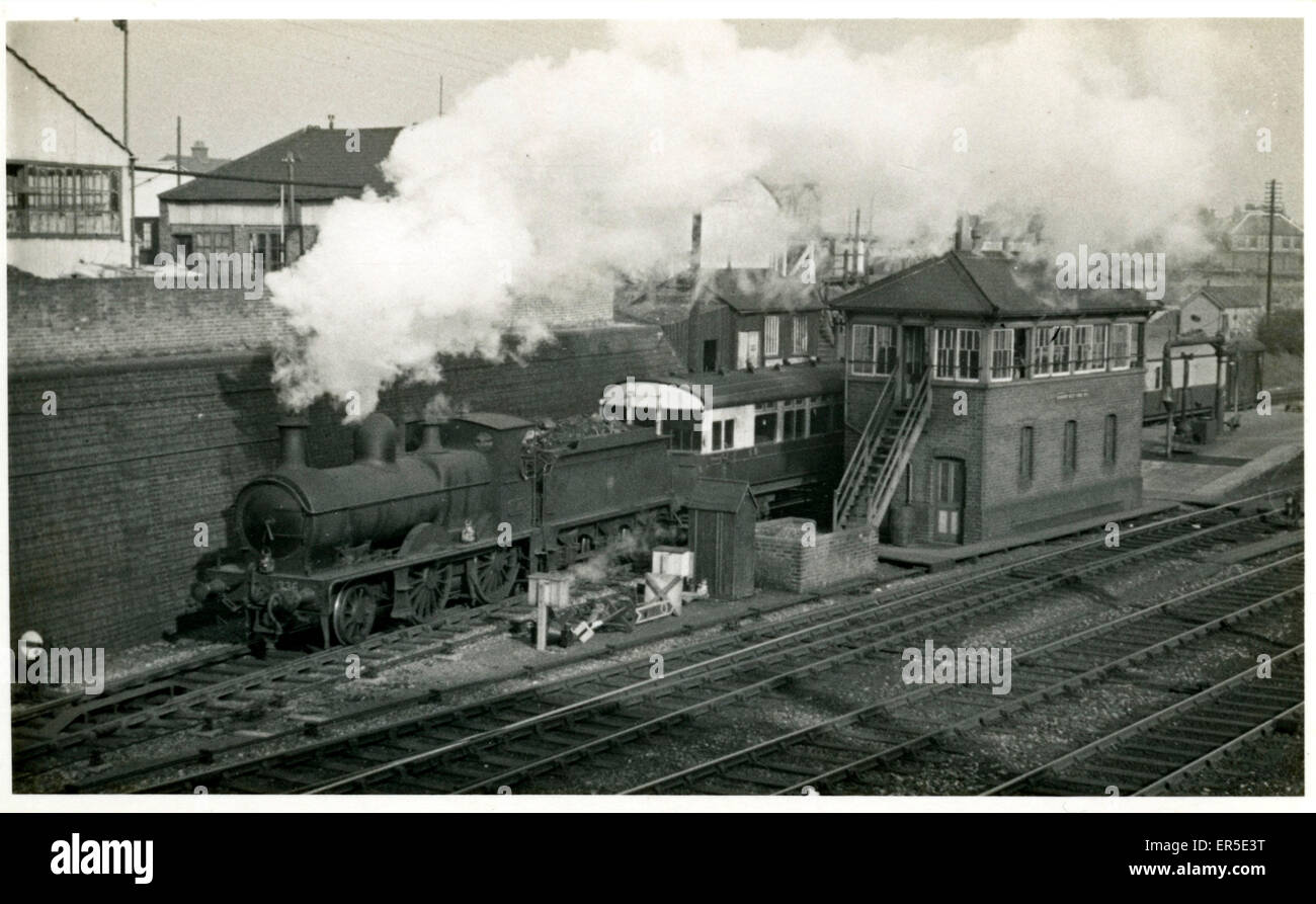 Signal Box, Newbury West, Berkshire Stock Photo - Alamy