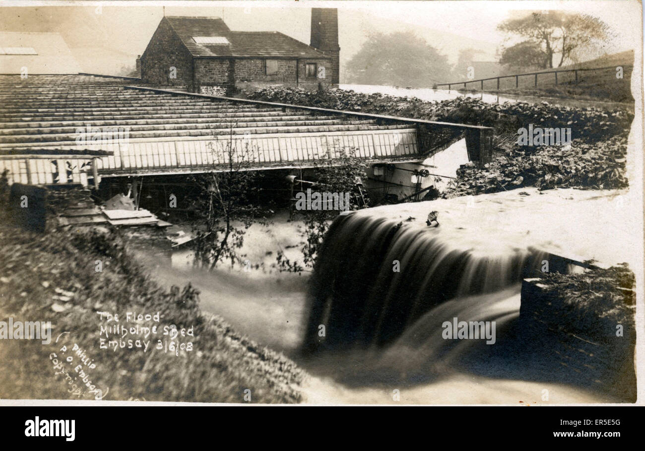 The Flood - Millholme Shed, Embsay, Yorkshire Stock Photo - Alamy