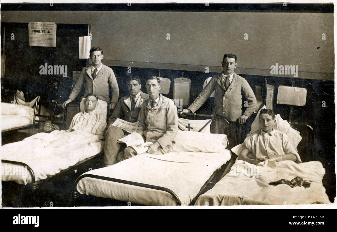 World War One Military Hospital Ward, England. 1910s Stock Photo - Alamy