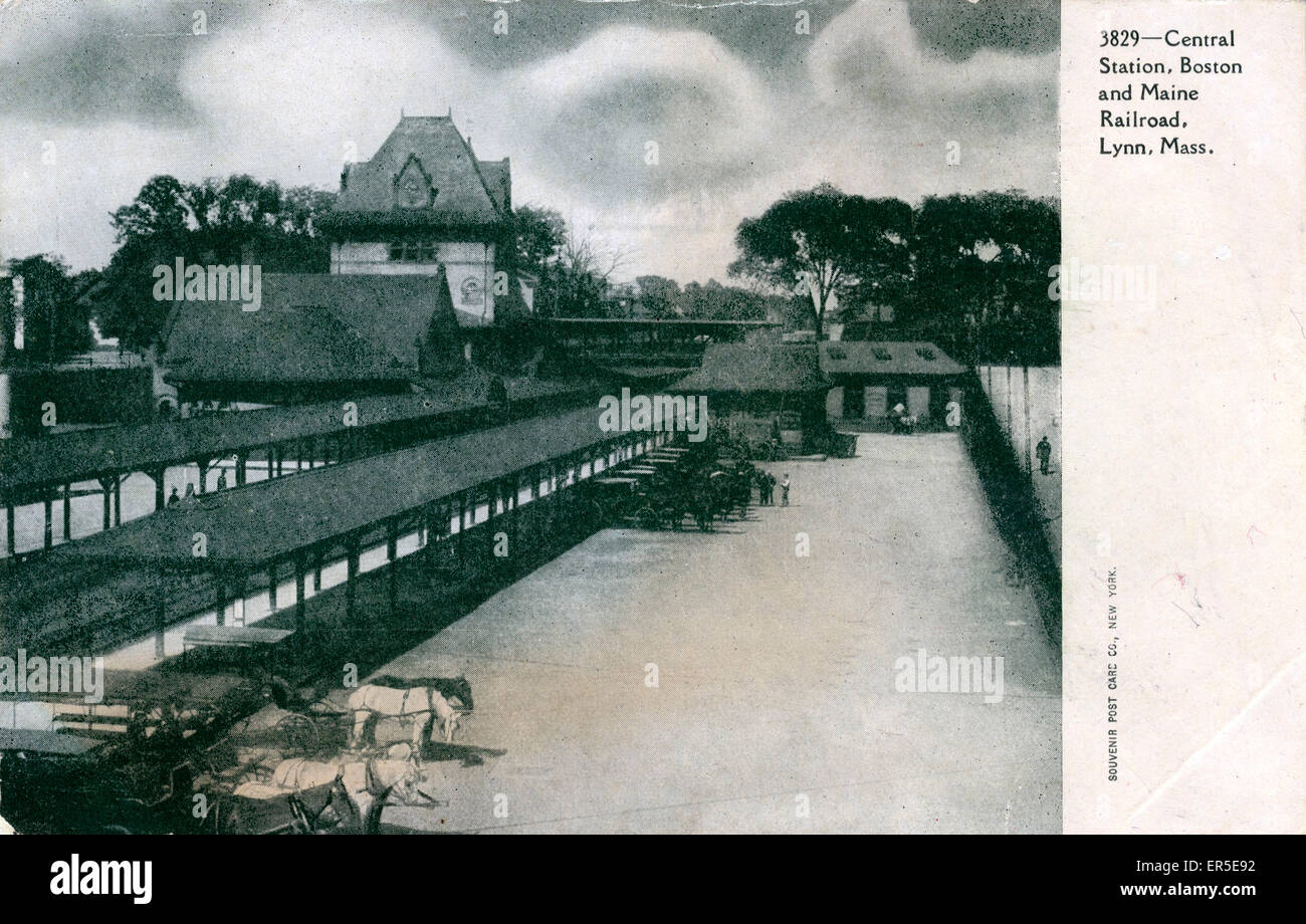 The Railway Station, Lynn, Massachusetts Stock Photo - Alamy