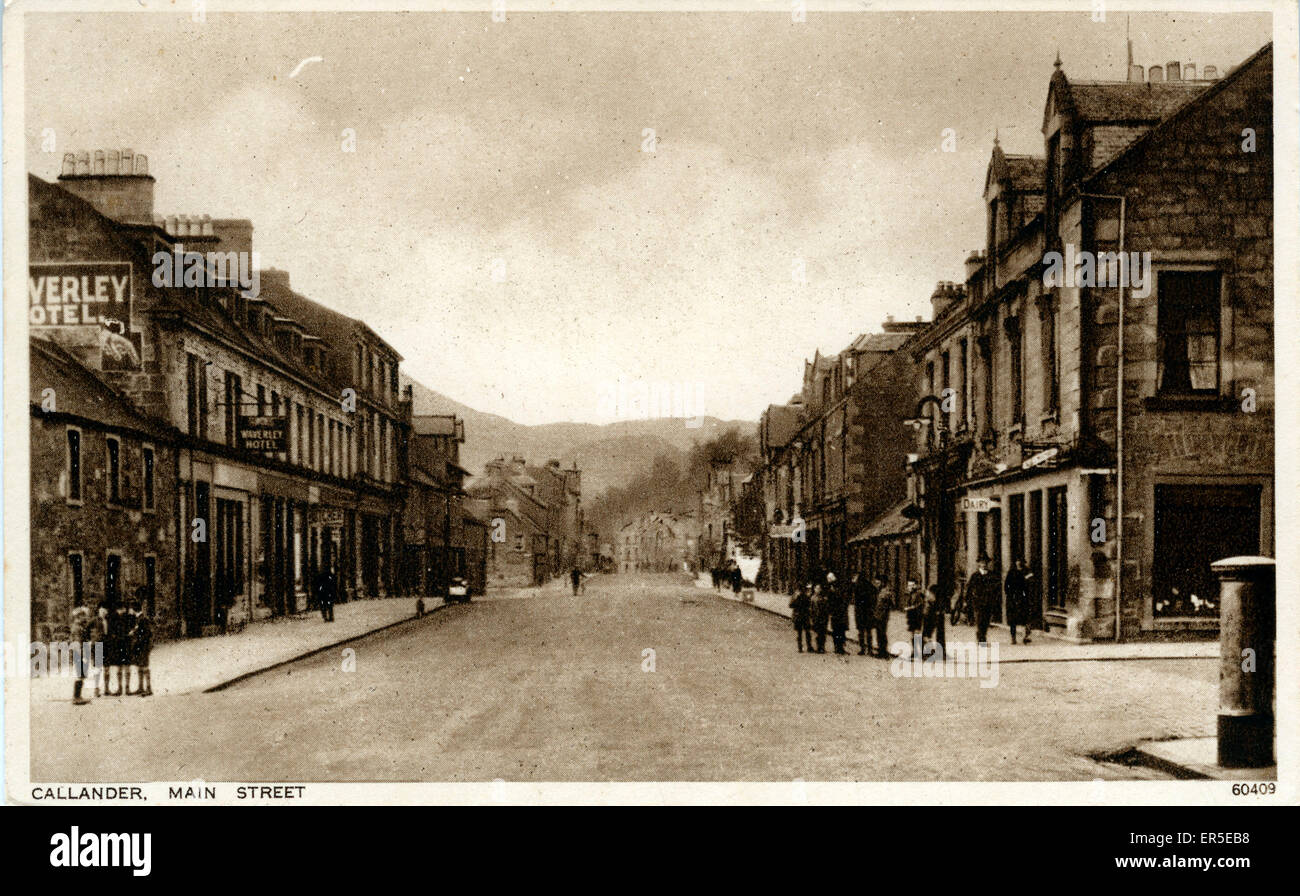 The Village, Callander, Perthshire Stock Photo - Alamy