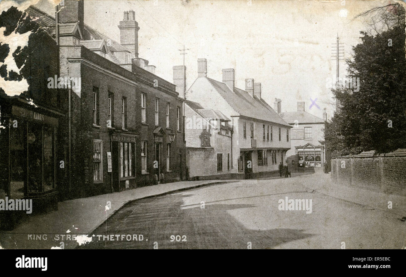 King Street, Thetford, Norfolk Stock Photo - Alamy