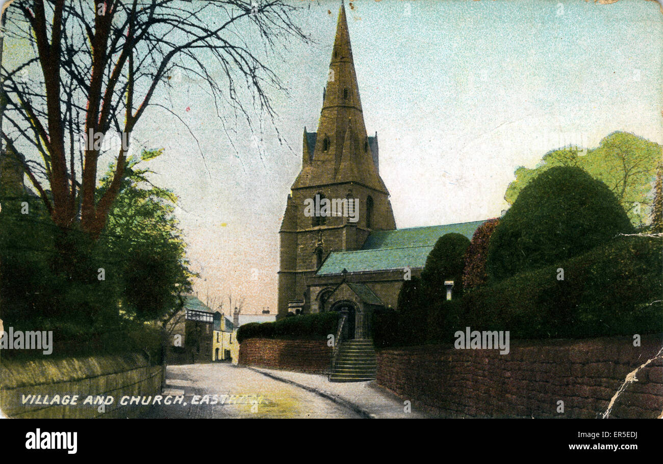 The Village & Church, Eastham, Lancashire Stock Photo - Alamy