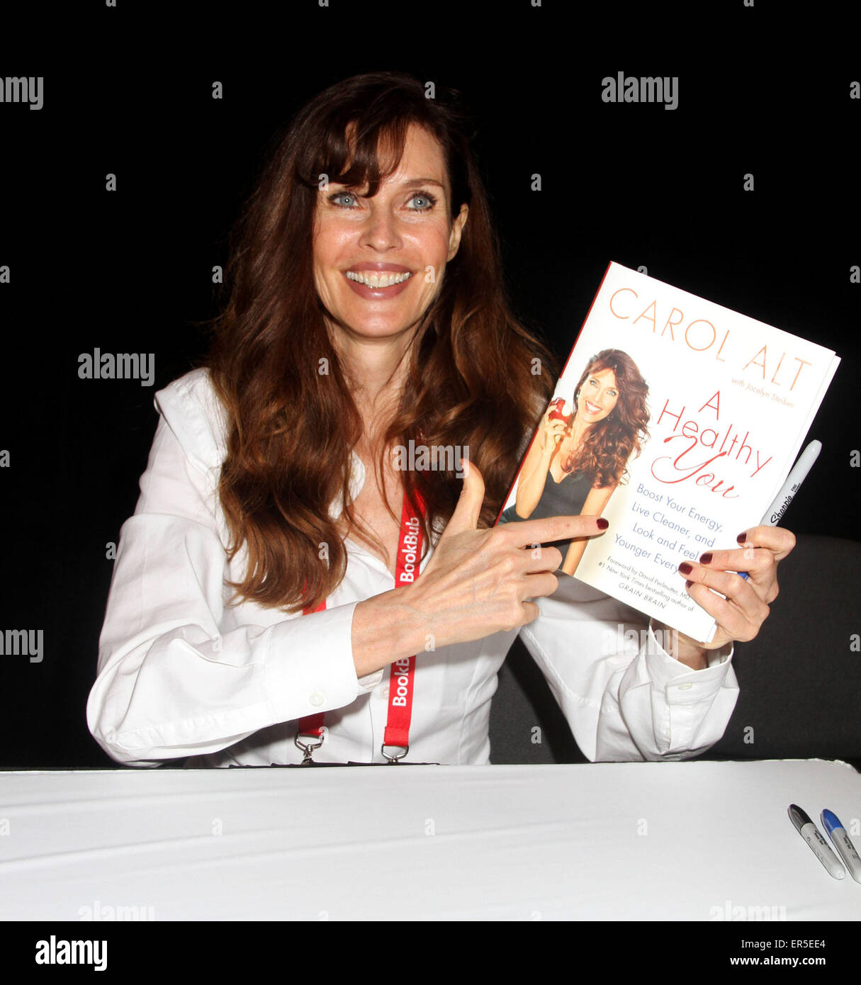 New York, New York, USA. 27th May, 2015. Model CAROL ALT promotes her ...