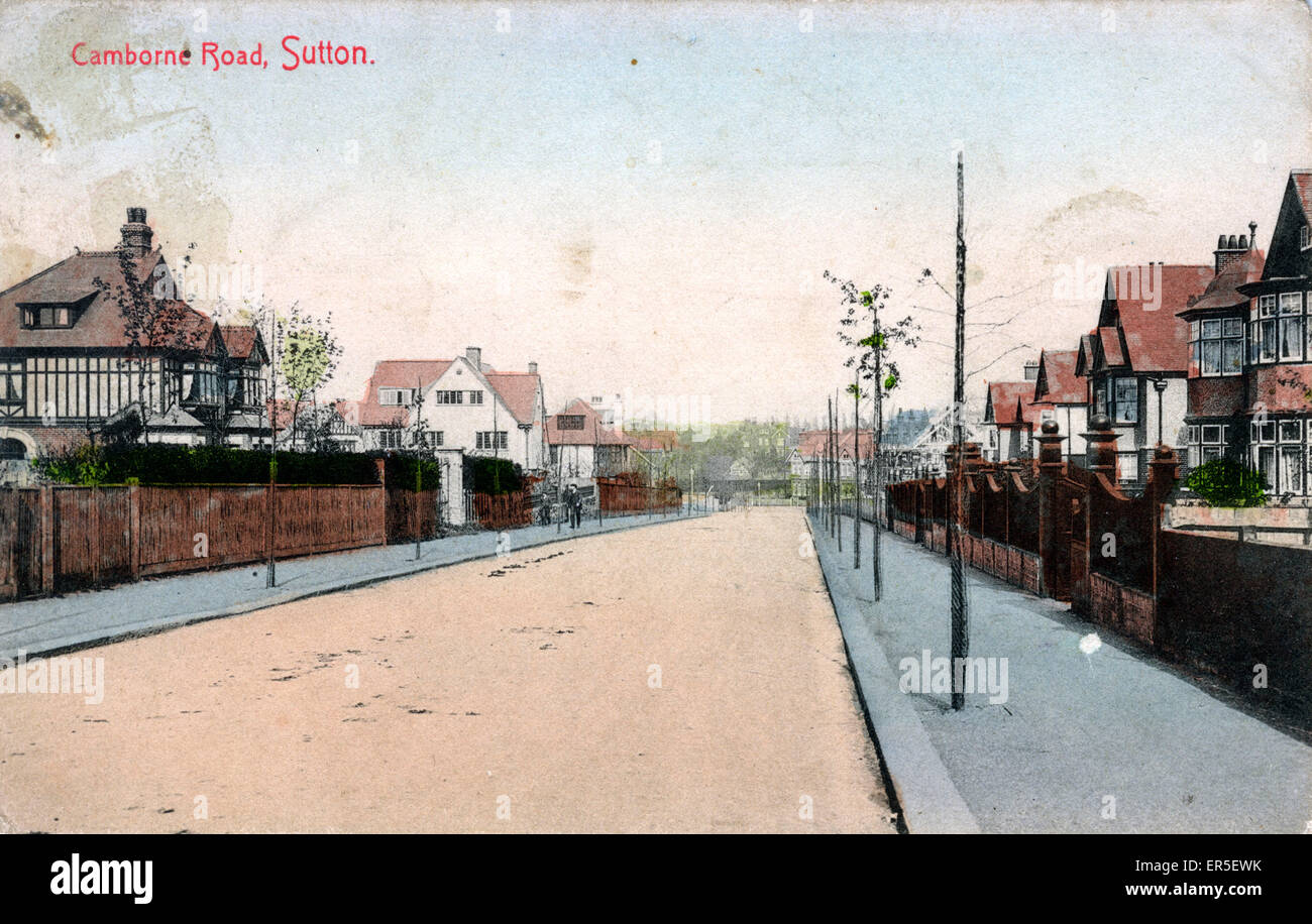 Camborne Road, Sutton, Surrey Stock Photo - Alamy