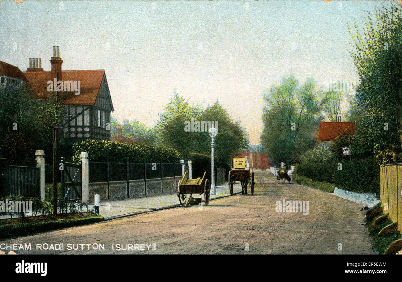 Cheam Road, Sutton, Surrey Stock Photo - Alamy