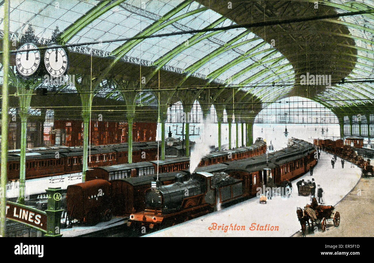 The Railway Station, Brighton, Sussex Stock Photo - Alamy