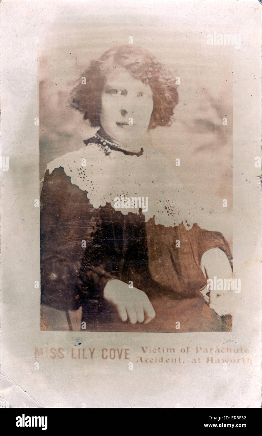 Miss Lily Cove, Howarth, near Keighley, Yorkshire, England. 'Victim of ...