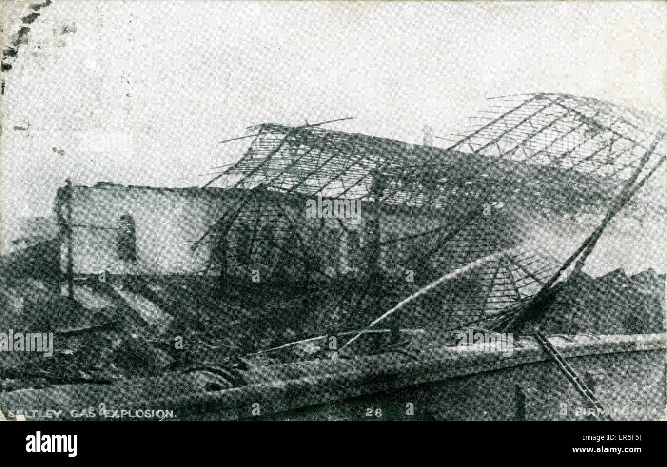 Gas Explosion - Disaster, Saltley, Warwickshire Stock Photo - Alamy