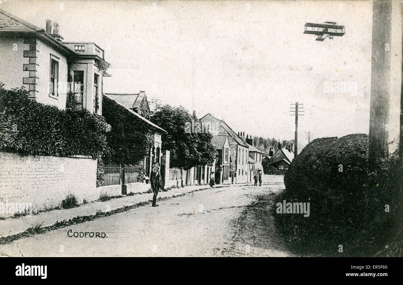 World War One Biplane, Codford St Mary, Wiltshire Stock Photo - Alamy
