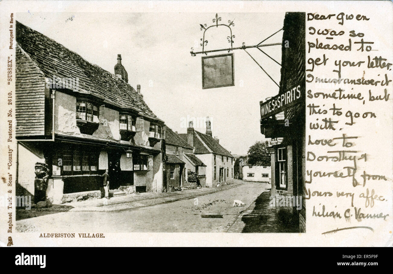 The Village, Alfriston, Sussex Stock Photo - Alamy