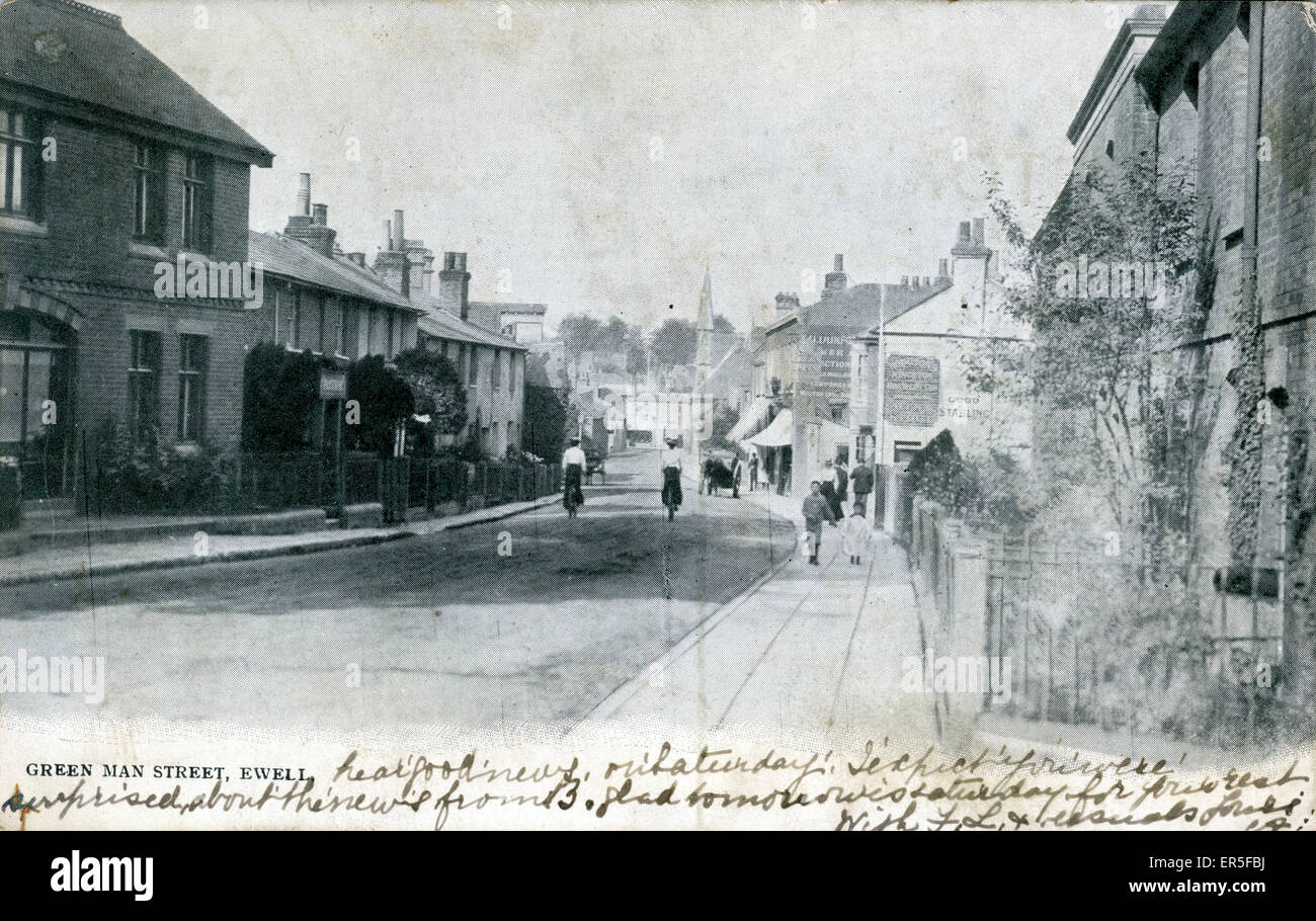 Green Man Street, Ewell, Surrey Stock Photo - Alamy