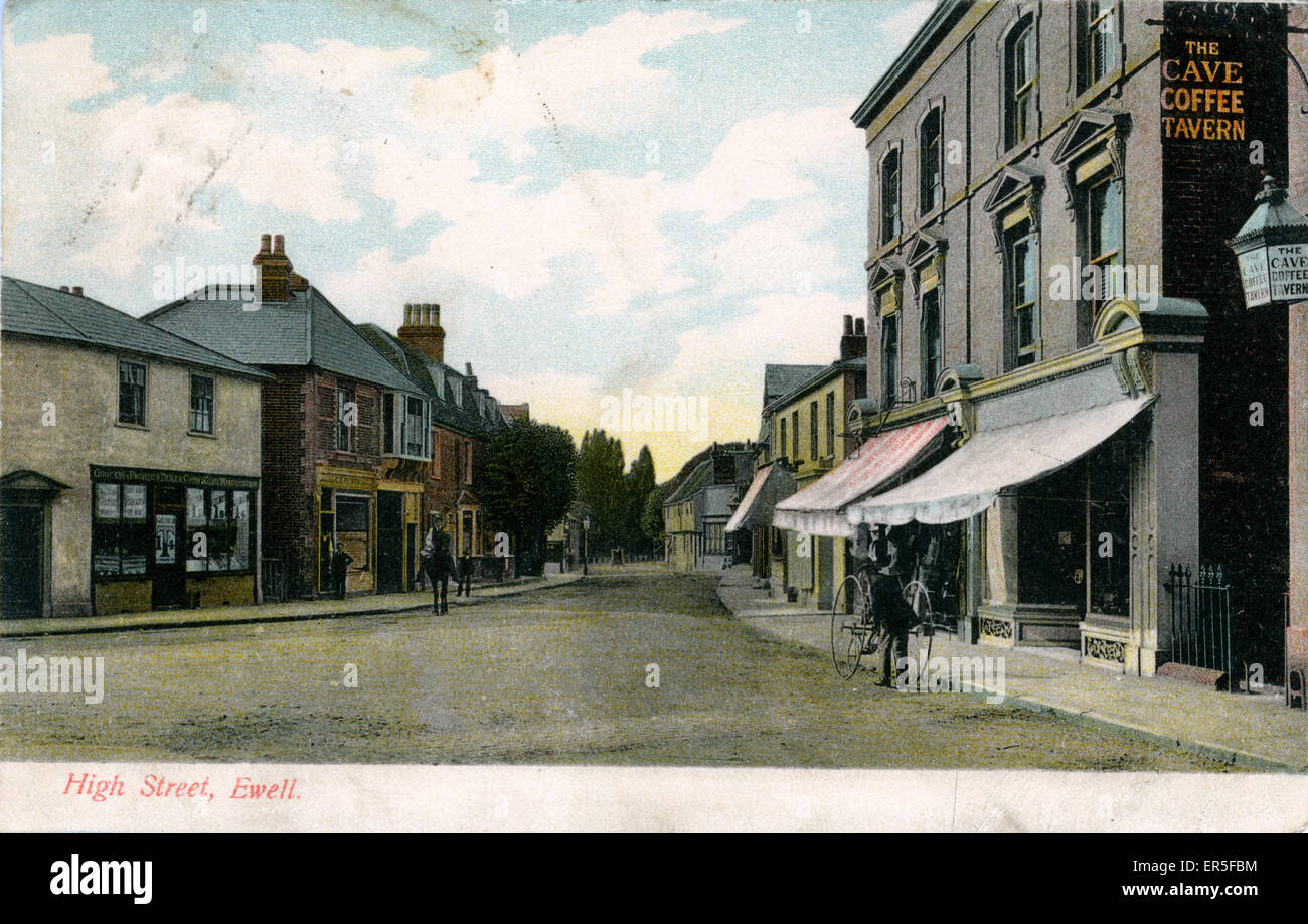 High Street, Ewell, Surrey Stock Photo - Alamy
