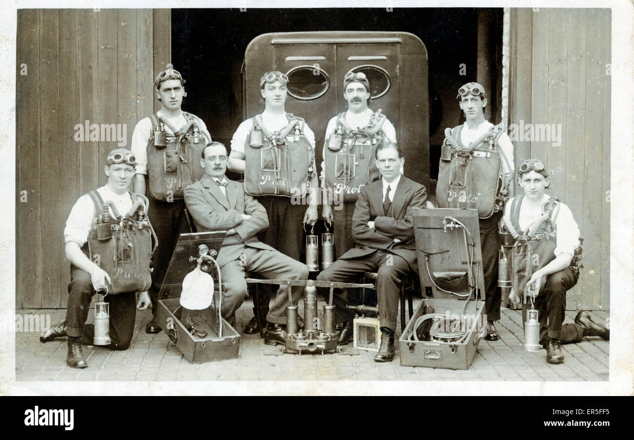 Colliery Rescue Team Stock Photo - Alamy