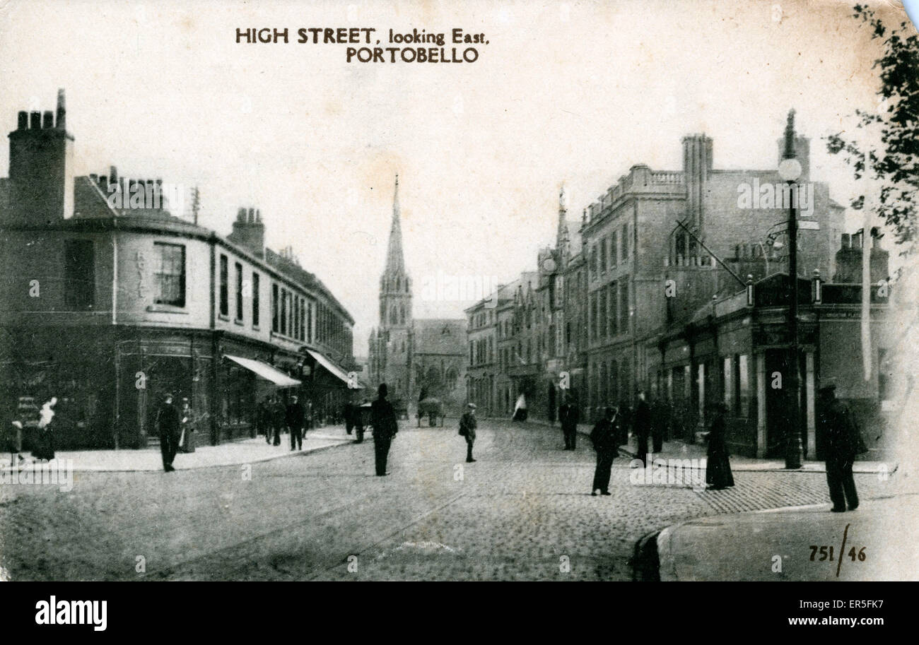 High Street, Portobello, Midlothian Stock Photo - Alamy