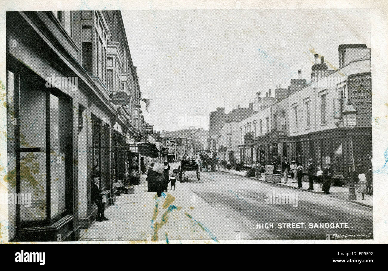 High Street, Sandgate, Kent Stock Photo - Alamy