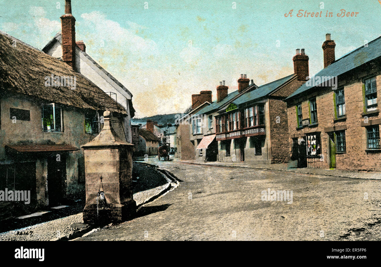 Street Scene, Beer, Devon Stock Photo - Alamy