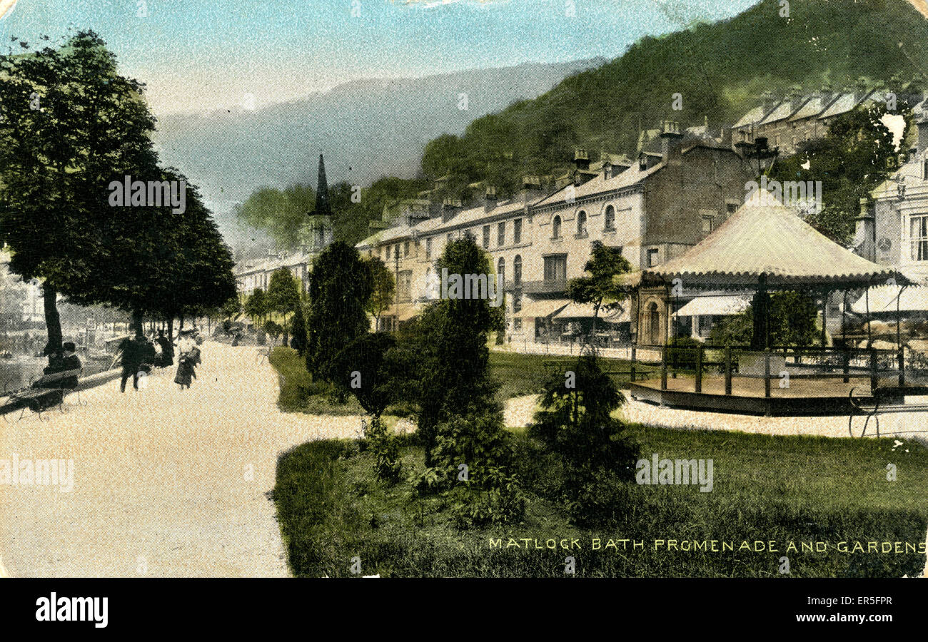 Promenade & Gardens, Matlock Bath, Derbyshire Stock Photo - Alamy