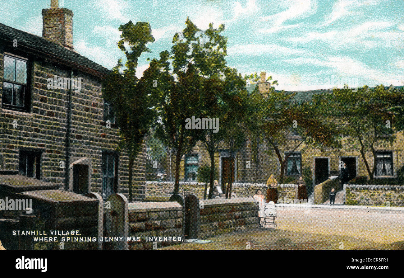 The Village, Stanhill, Lancashire Stock Photo - Alamy