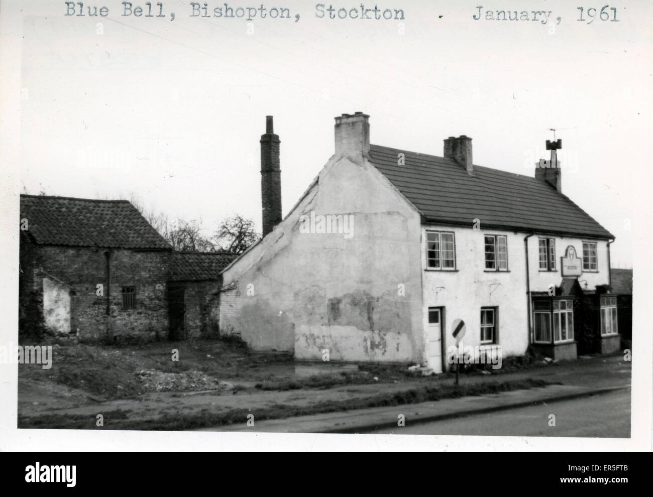 The Blue Bell Inn, Bishopton, County Durham Stock Photo - Alamy