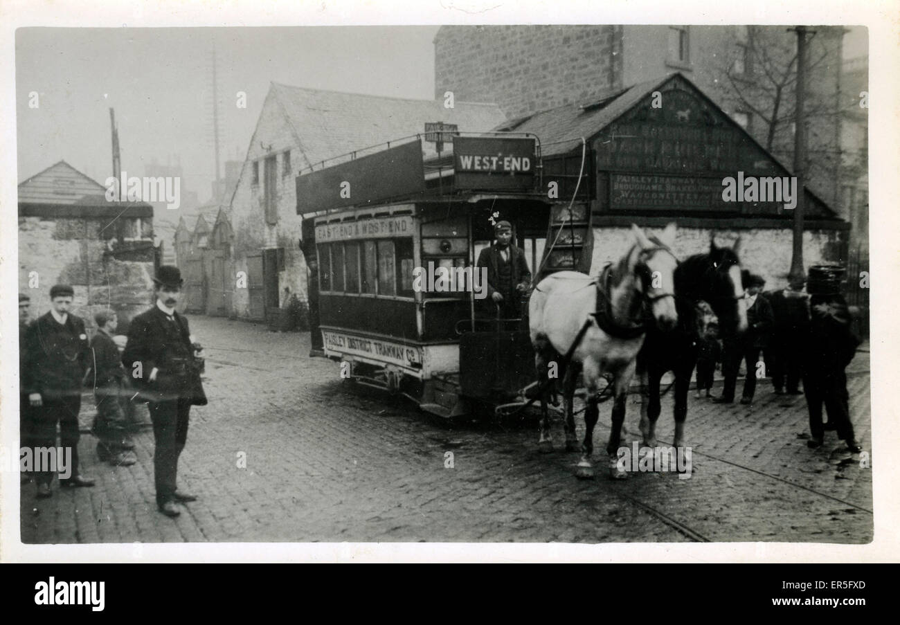 Tram Terminus, Paisley Stock Photo - Alamy