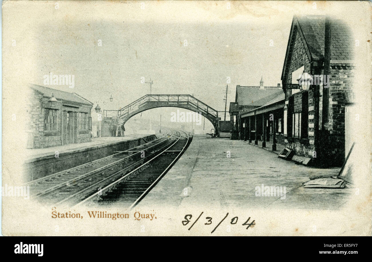 Railway Station, Willington Quay, Northumberland Stock Photo - Alamy