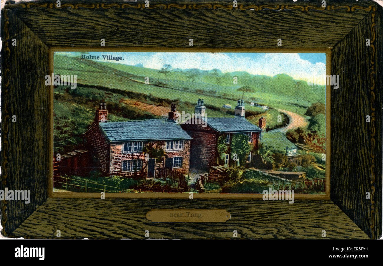 Cottages, Holme Village, Yorkshire Stock Photo - Alamy